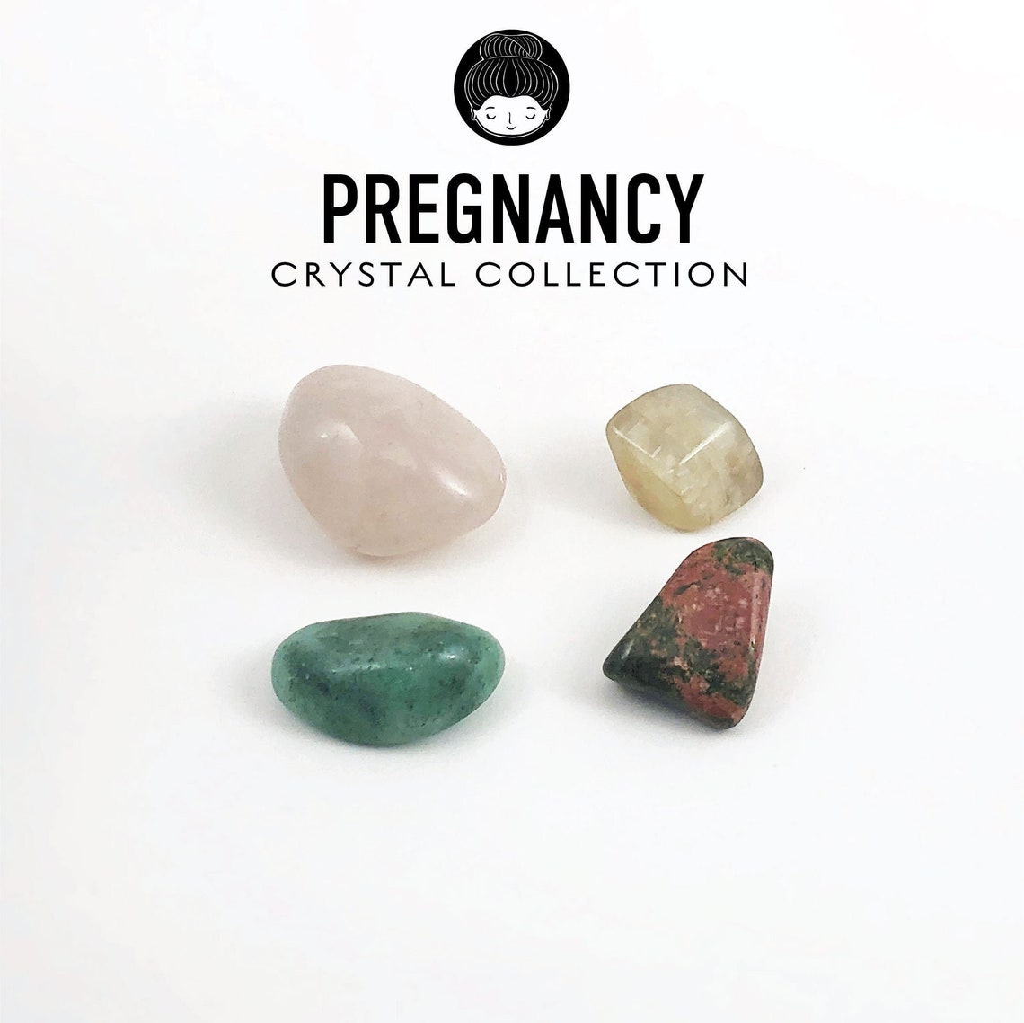 Pregnancy Crystal Set With Box, Healing Pregnancy Stones With Display ...