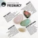 Pregnancy Crystal Set With Box, Healing Pregnancy Stones With Display ...