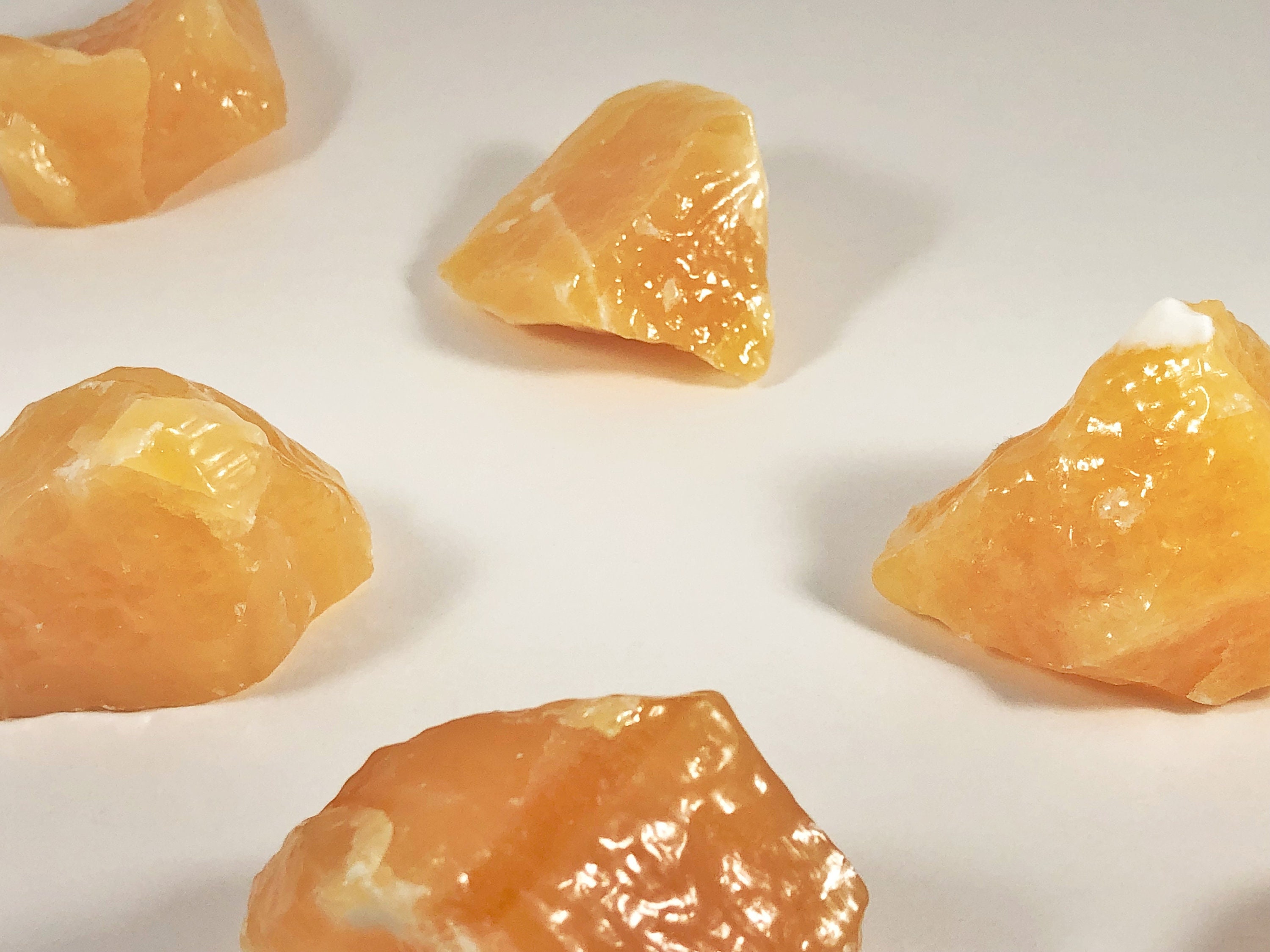 1 Smooth Orange Calcite Stone Orange Calcite Smooth Stone | Etsy