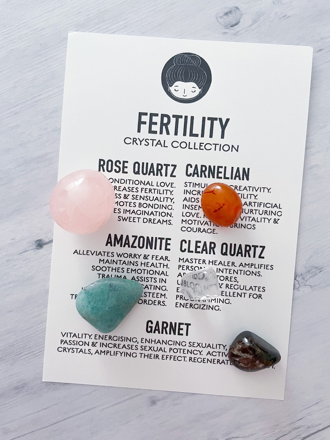Fertility Healing Stones Crystals for Fertility Fertility | Etsy