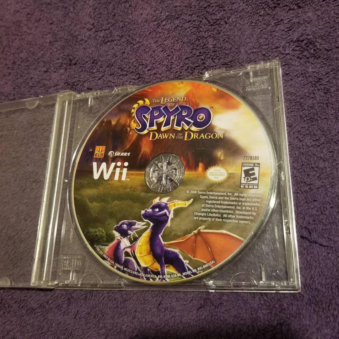 The Legend of Spyro : Dawn of the Dragon Nintendo Wii Disc - Etsy