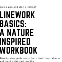 Workbook for Line Drawing Basics, Instant Download and Print at Home ...