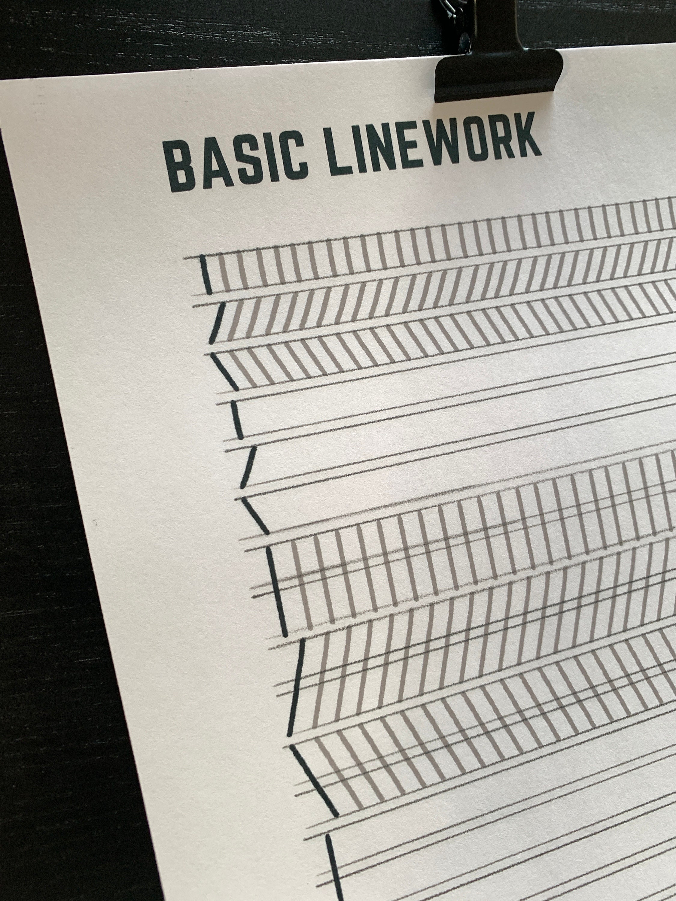 Workbook for Line Drawing Basics, Instant Download and Print at Home - Etsy