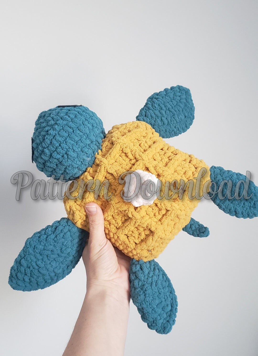 Waffle Sea Turtle Crochet Pattern - Etsy