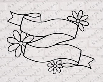 Double Banner Svg - Etsy