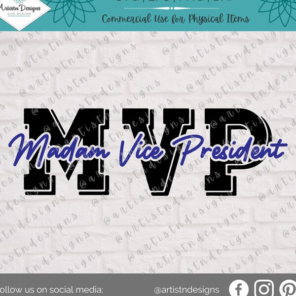 Madam Vice President Svg - Etsy