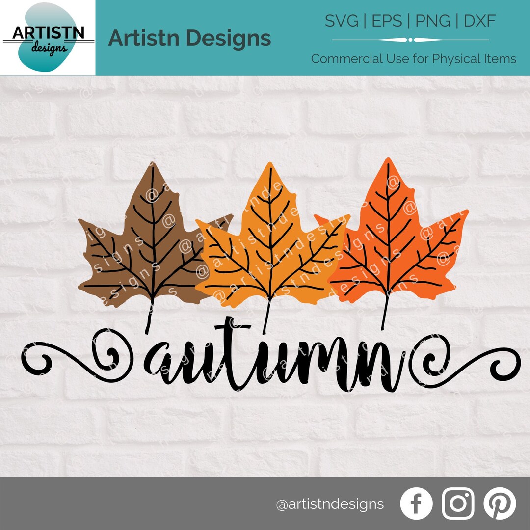 Autumn Leaves SVG - Leaves SVG - Fall Leaves SVG - Autumn Maple Leaves ...