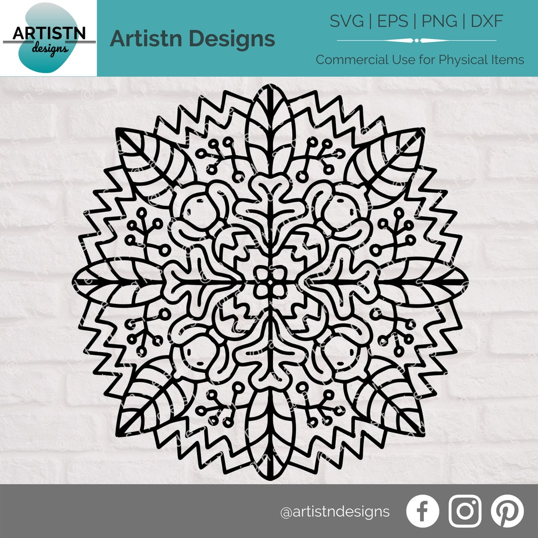 Autumn Leaves Mandala SVG - Autumn SVG - Fall Leaves Mandala SVG ...