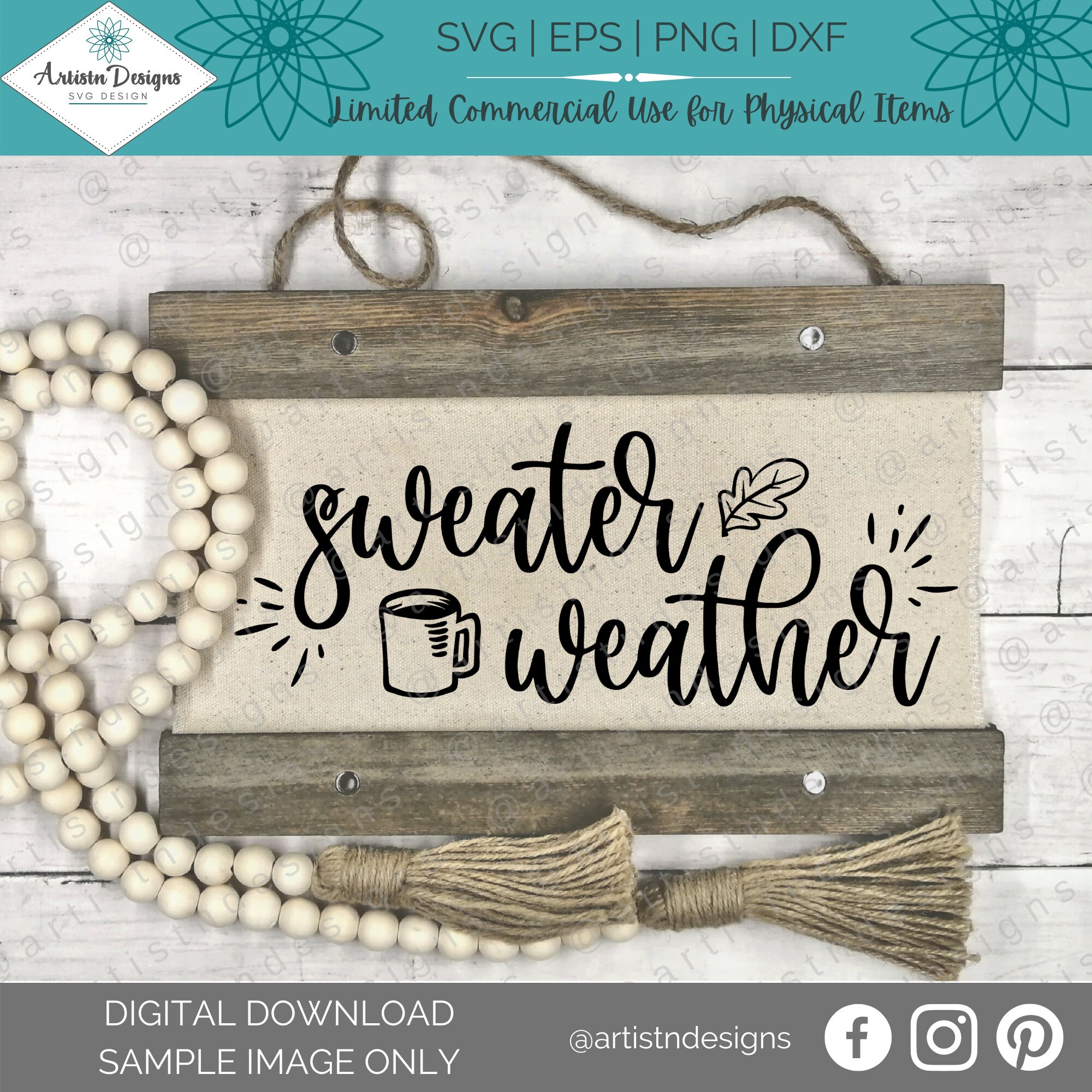 Sweater Weather SVG Sweater Weather coffee cup SVG Sweater | Etsy