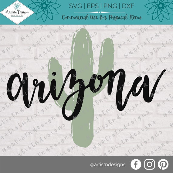 Arizona Cactus SVG Arizona Cactus Shirt SVG Desert Cactus - Etsy