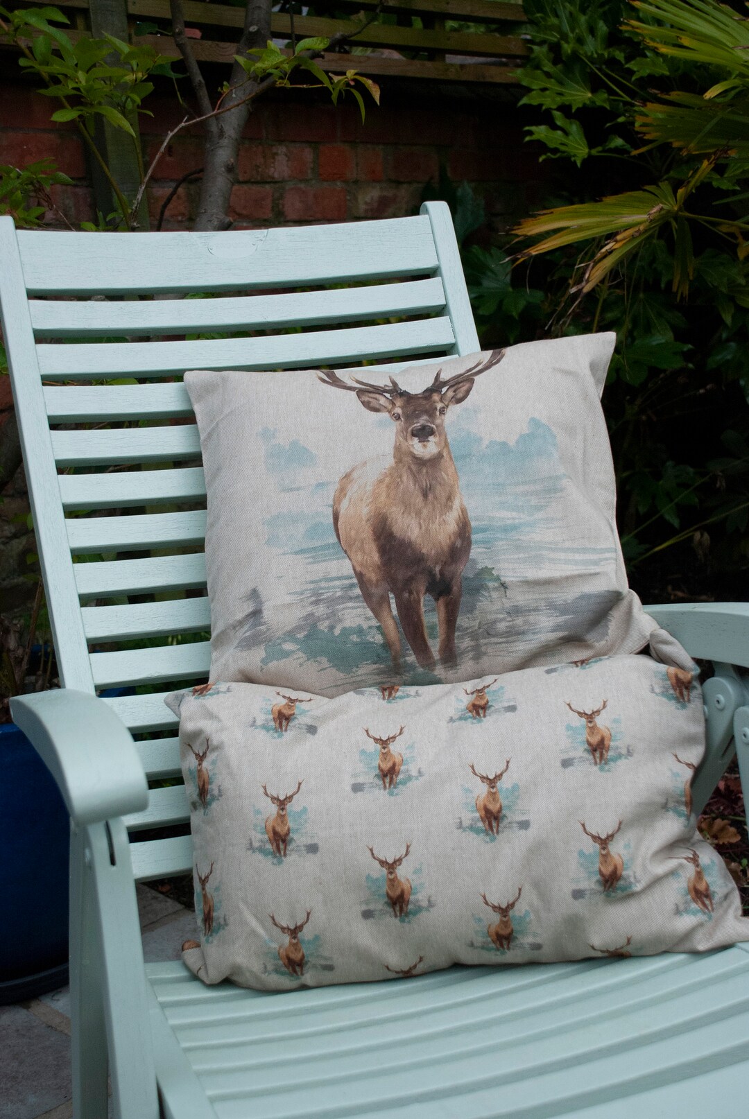 Stag Linen Look Fabric Cushion With Envelope Back - Etsy