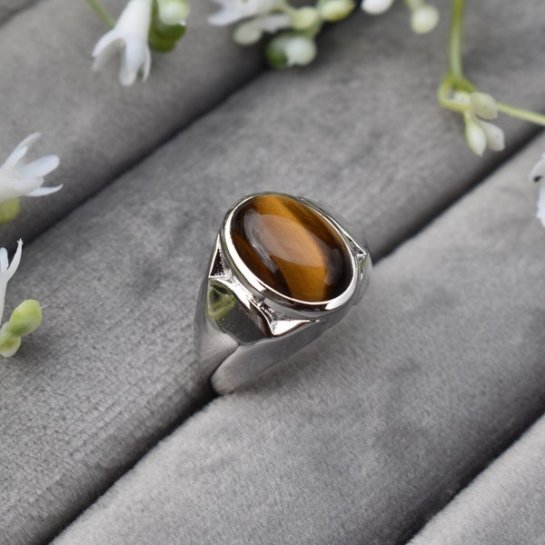 Tiger Eye Ring - Etsy