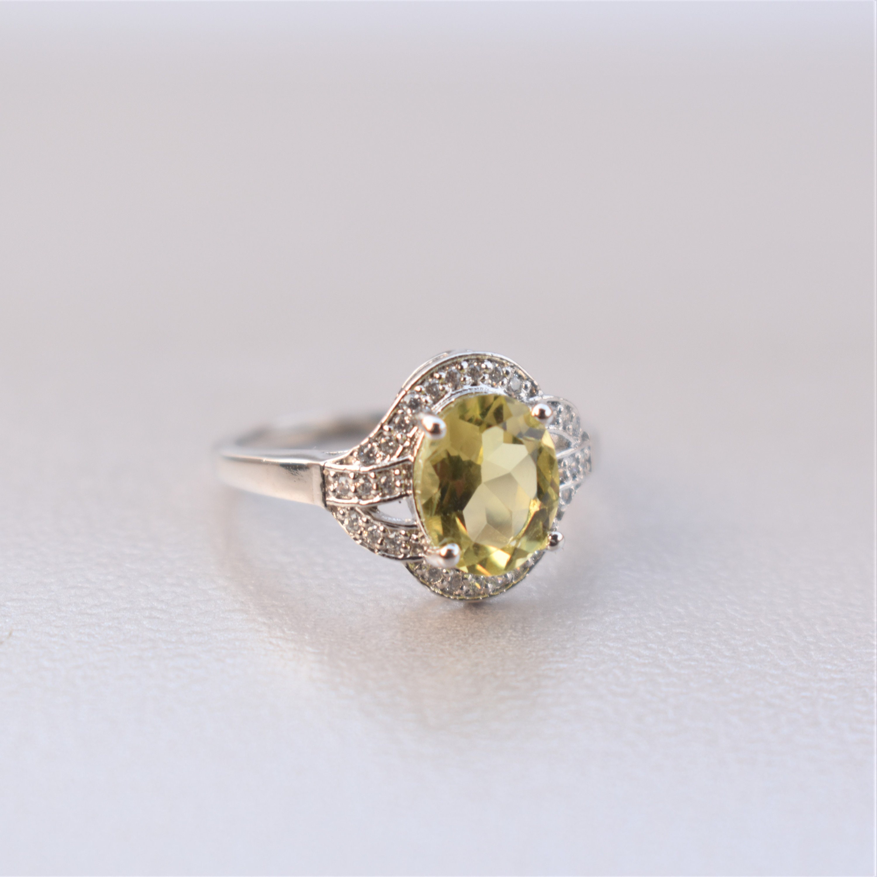 Lemon Quartz Ring 925 Sterling Silver Ring Engagement Ring - Etsy