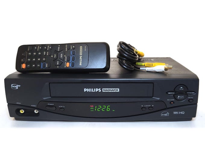 Philips Magnavox VHS VCR With Remote Control, VRA231AT VHS - Tested ...