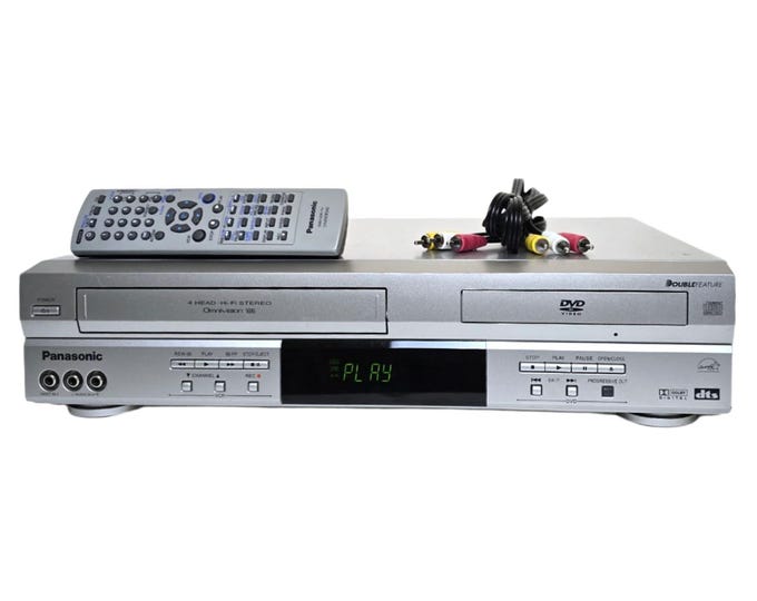 Panasonic VCR/DVD Combo Vhs Omnivision With Remote Control, Cable, PV ...