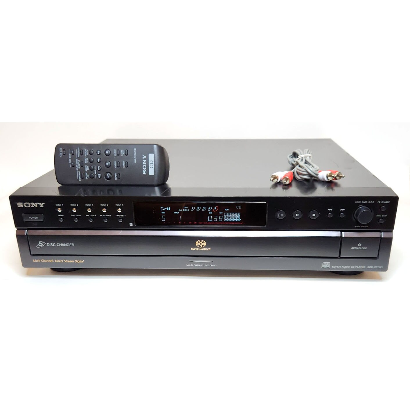 Sony SCD-CE595 5-disc Carousel Super Audio CD SACD Changer Player With Remote Control, Cable - Etsy