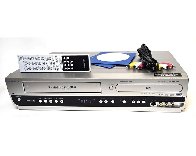 Magnavox VCR/DVD Recorder Combo, Vhs Tape Transfer, Remote Control ...