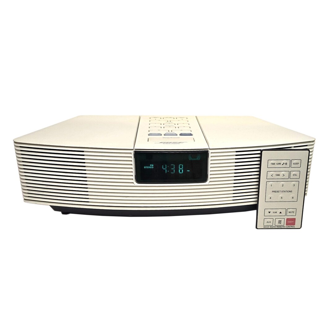 Bose Wave Radio With New Remote Control, White, AWR1-1W - NICE! - Etsy