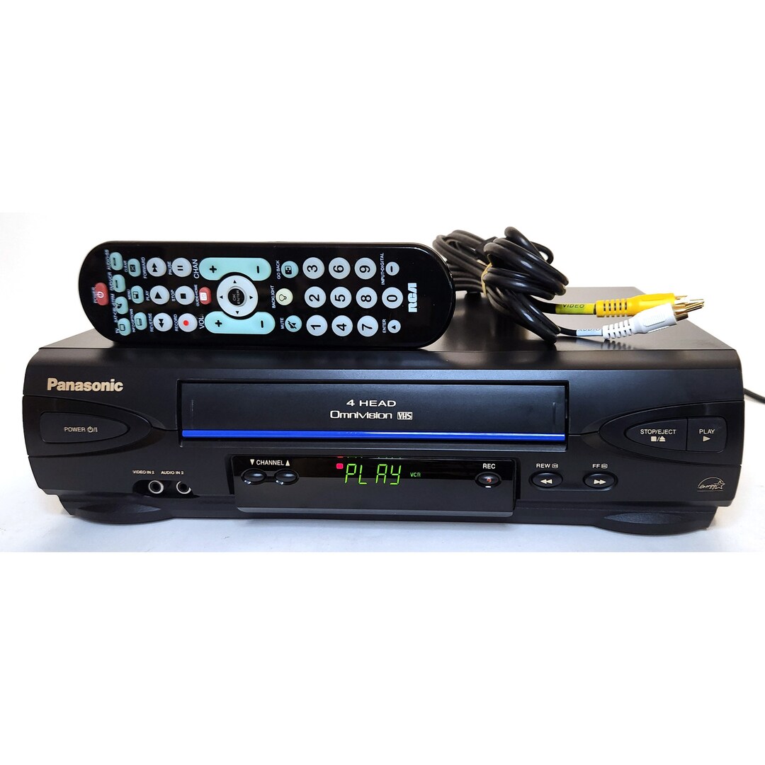 Panasonic Omnivision VCR, 4-head Vhs, Remote, AV Cable, PV-V4022 Tested ...