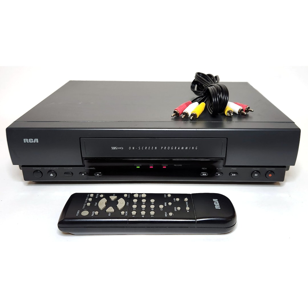 RCA Vhs VCR With Remote Control, AV Cable, Manual, VR337 - Tested ...
