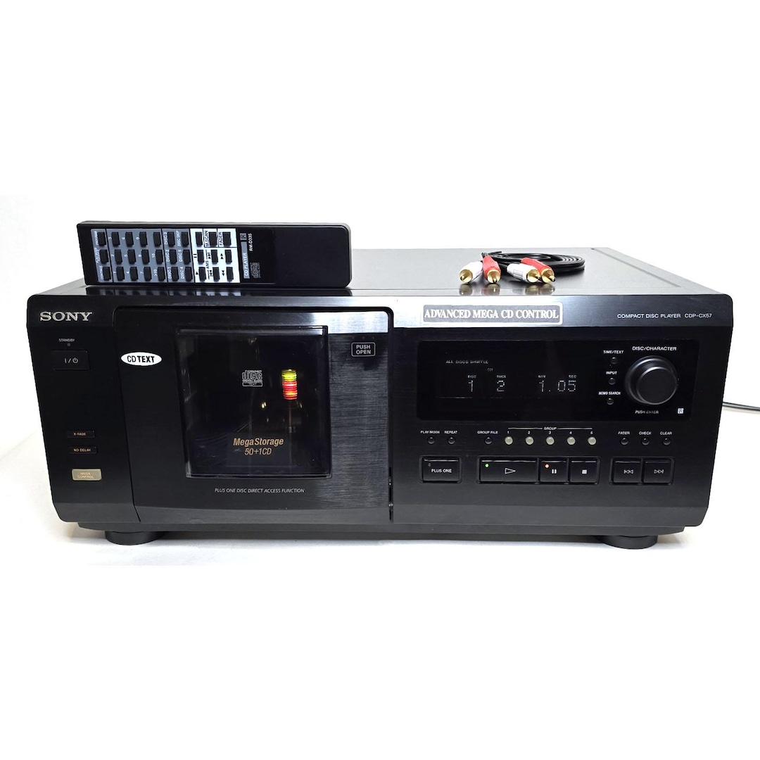 Sony CDP-CX57 Megastorage 50+1 CD Changer With Remote Control - Fully ...