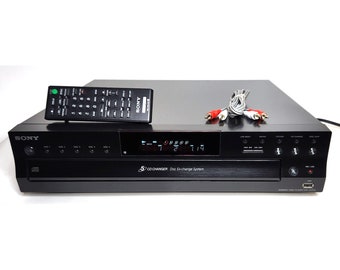 Sony CDP-CE500 5-disc Carousel CD Changer Player With New Remote, Cable ...