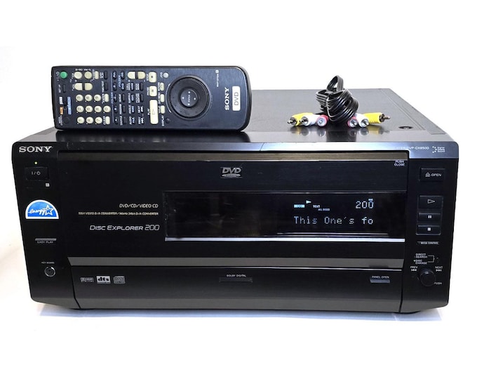 Sony DVP-CX850D 200-disc CD/DVD Changer Player With Remote Control ...