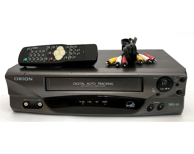 Orion VR0211B VHS VCR With Remote Control, AV Cable - Tested ...