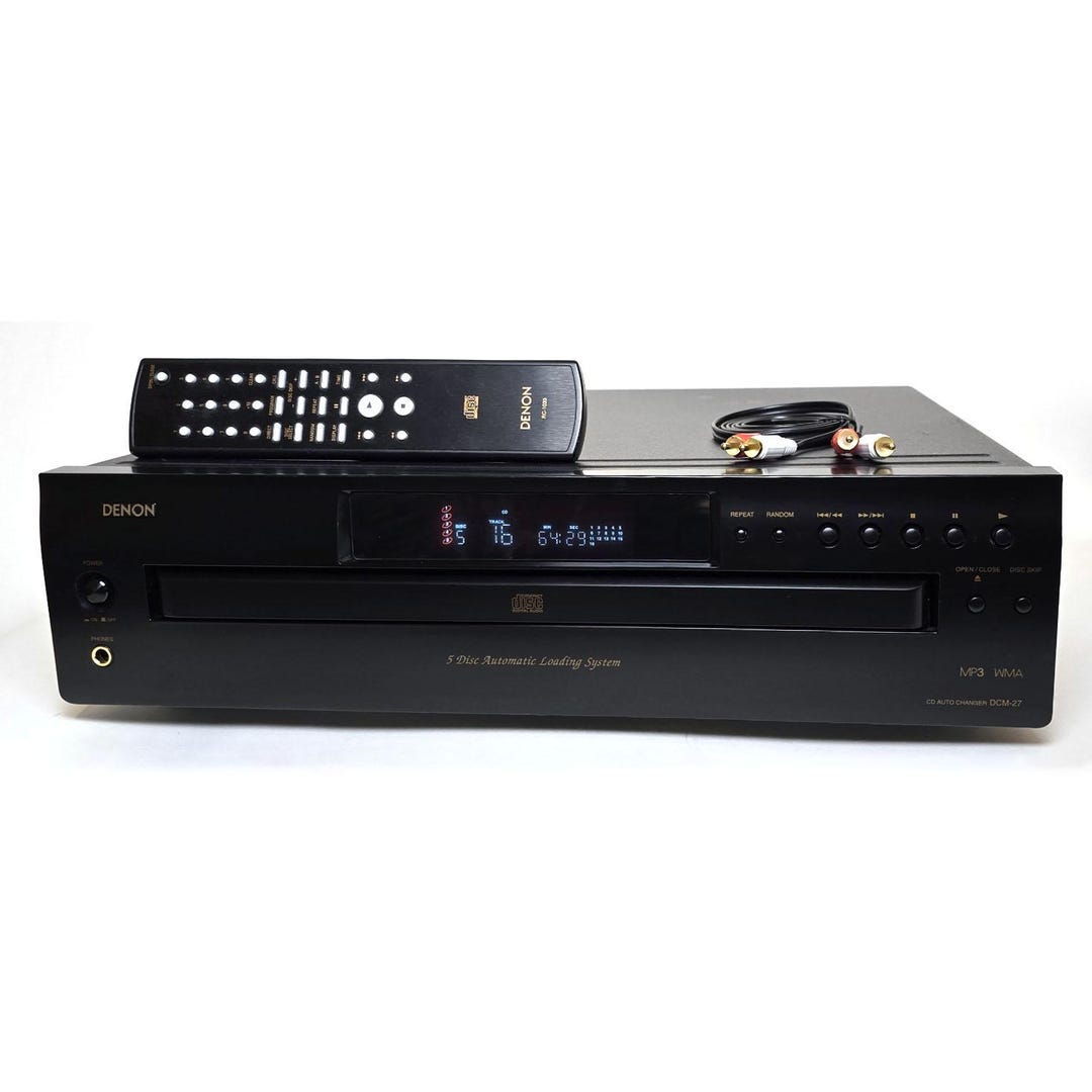 Denon DCM-27 5 Disc Carousel CD Changer Player With Remote Control ...