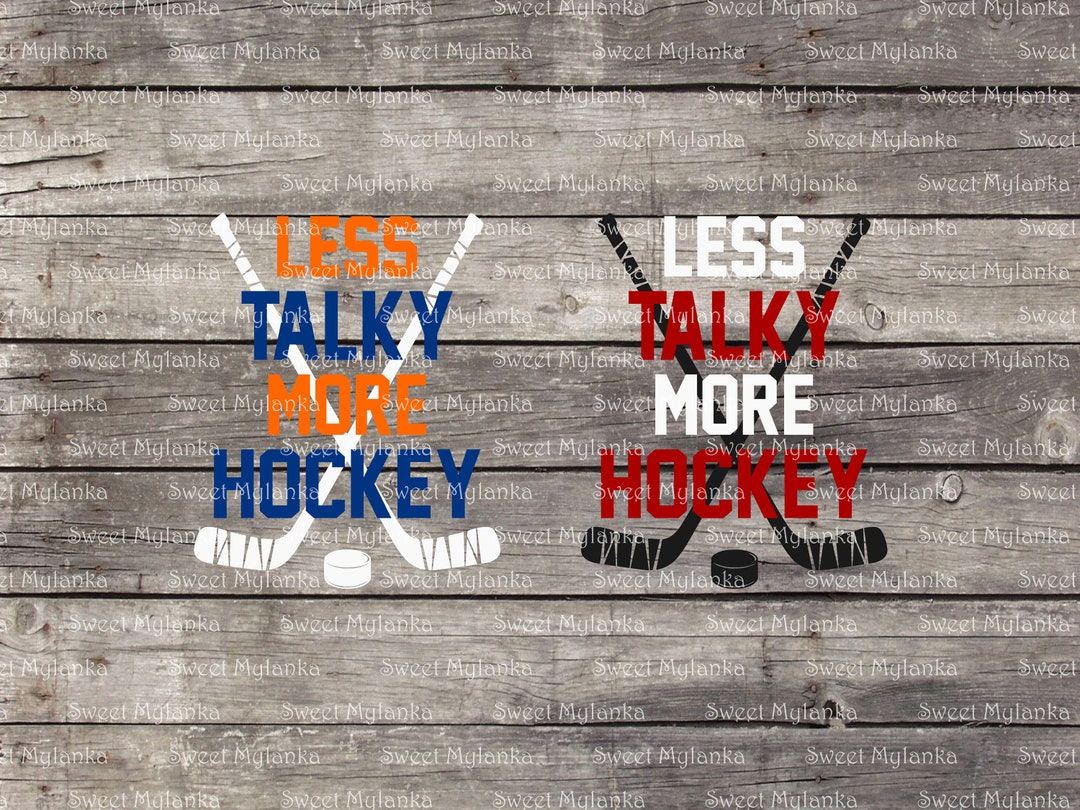 Less Talky More Hockey Vinyl Sticker - Etsy