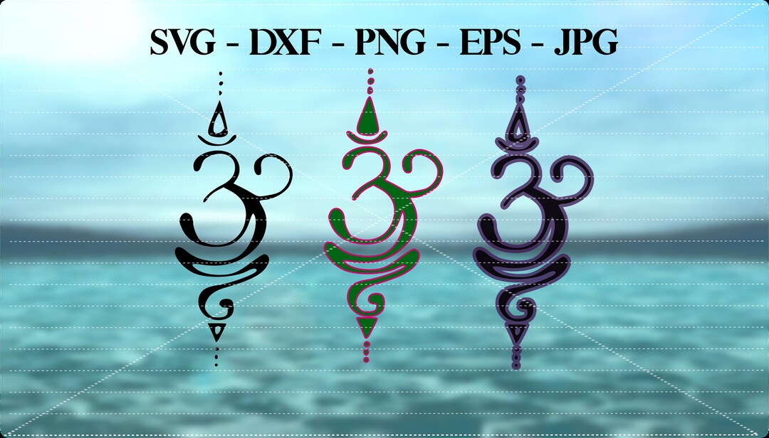 Sanskrit Breathe Om Instant Download SVG DXF PNG Jpg Eps - Etsy Finland