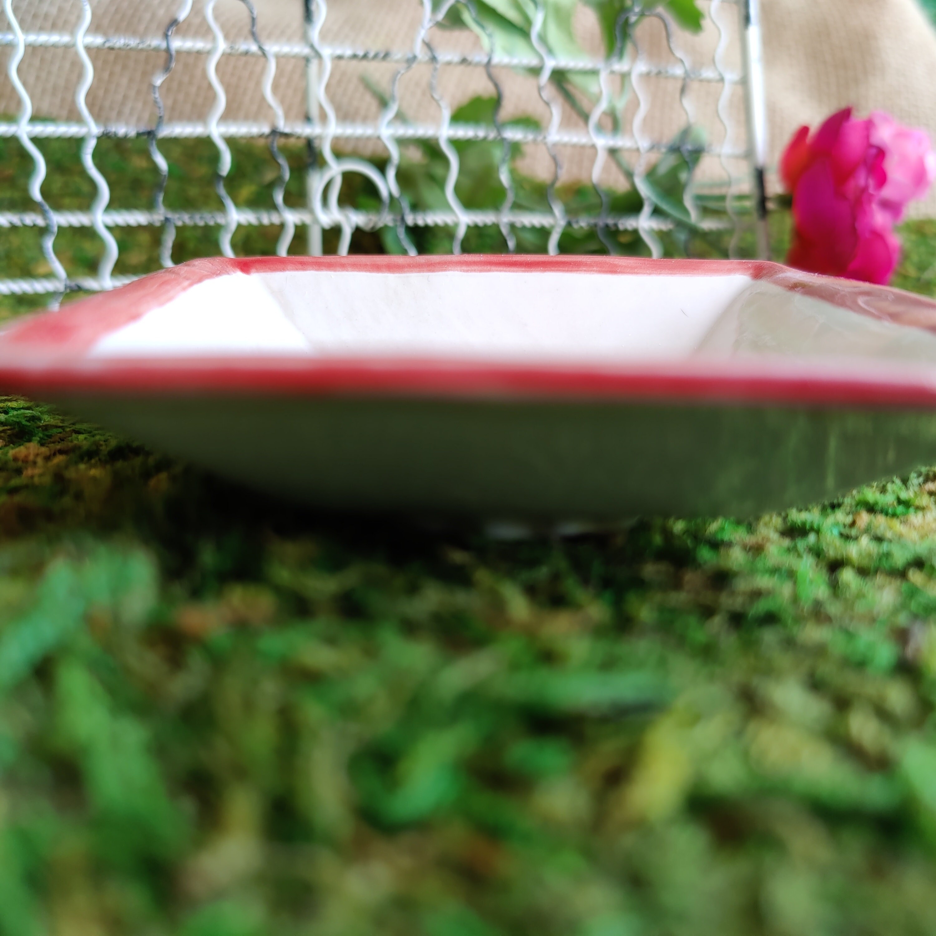 Red Heart Embossed Love Square Trinket Ring Dish, Engraved Unique ...