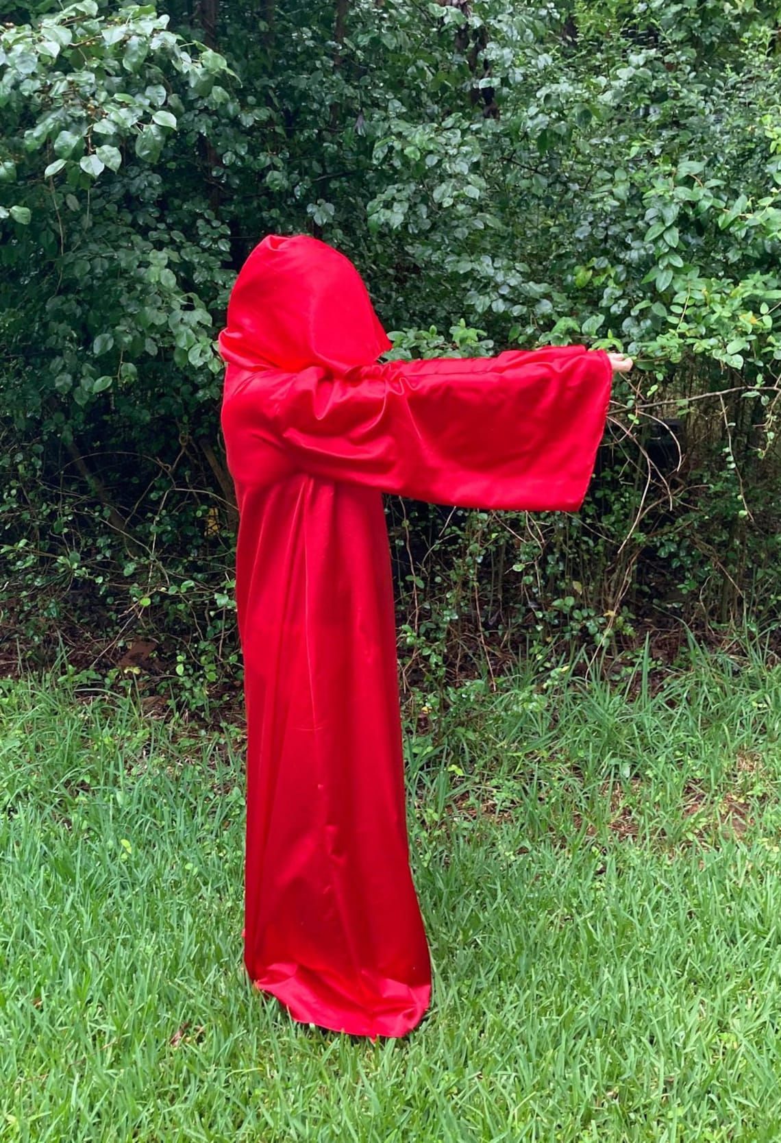 Red Tau Robe Magician Occult Robe Stage Costume Wizard Robe Red Cotton ...