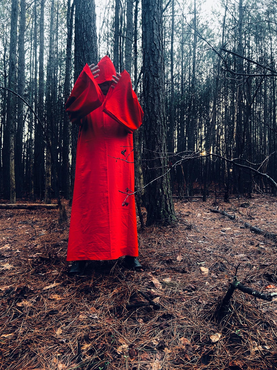 Red Tau Robe Magician Occult Robe Stage Costume Wizard Robe Red Cotton ...