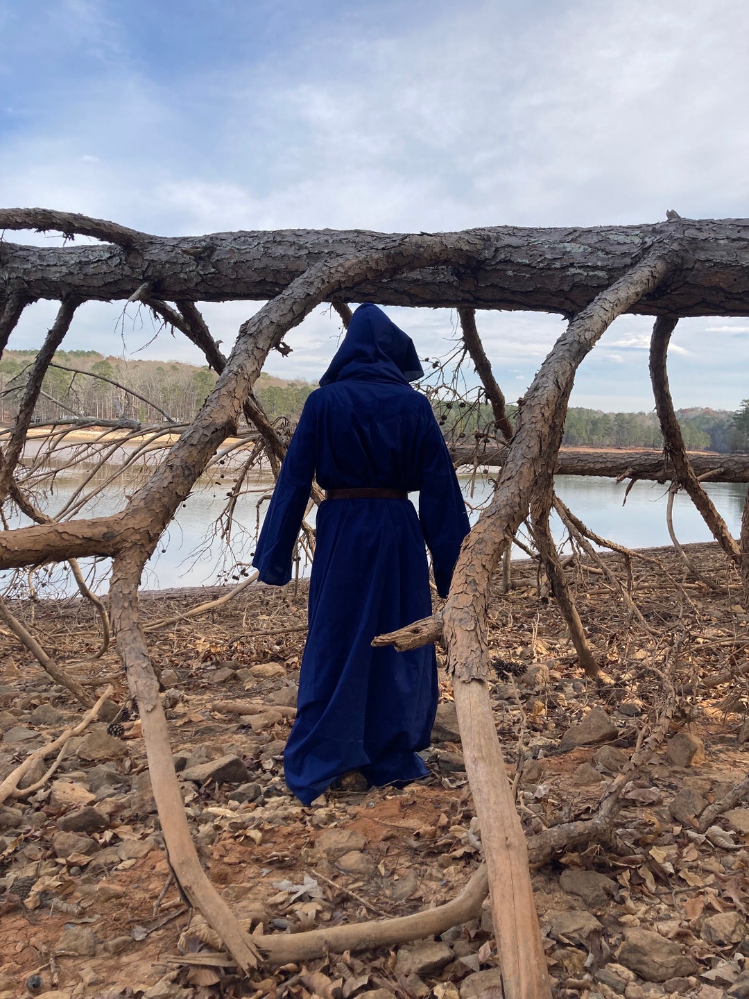 Blue Tau Robe ,magician Occult Robe Renaissance Costume Wizard Robe ...