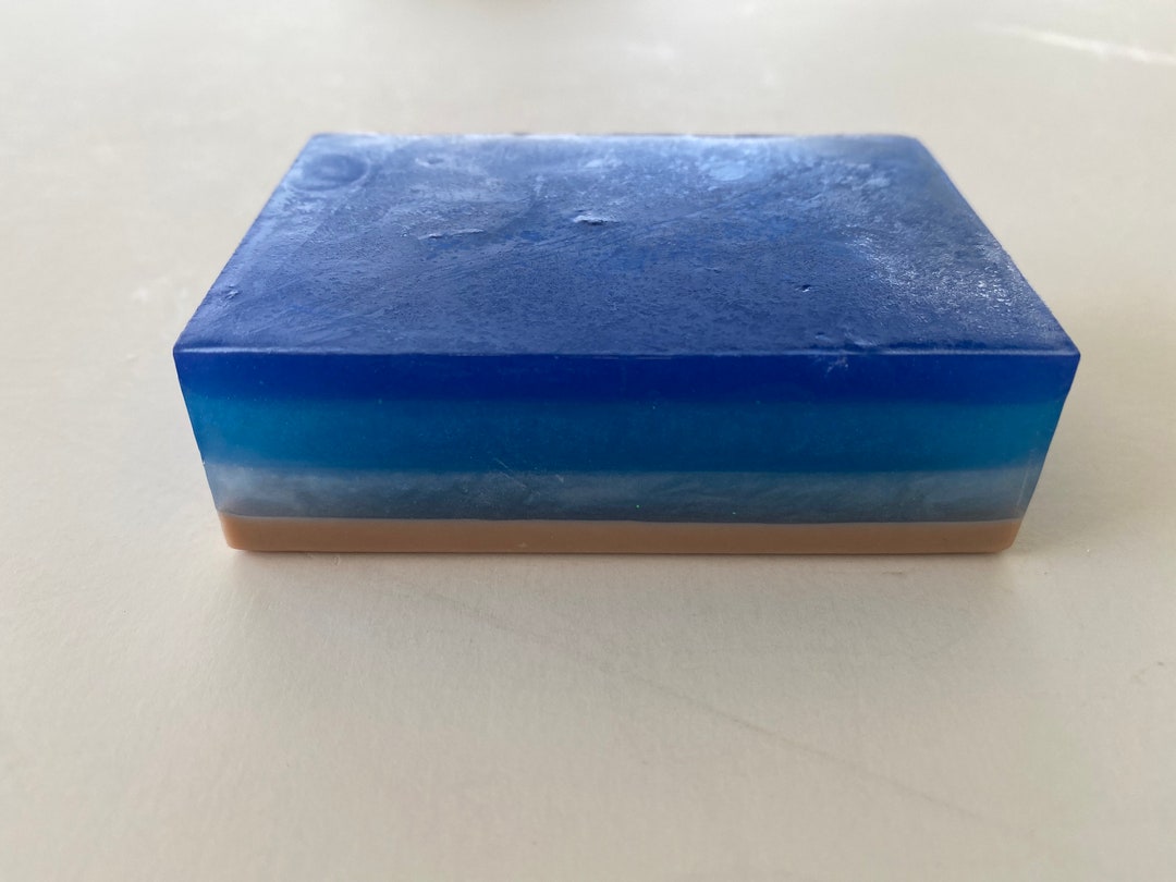 Beach Daze Shades of Blue Water and Sand Soap, Beach Soap, Tropical ...