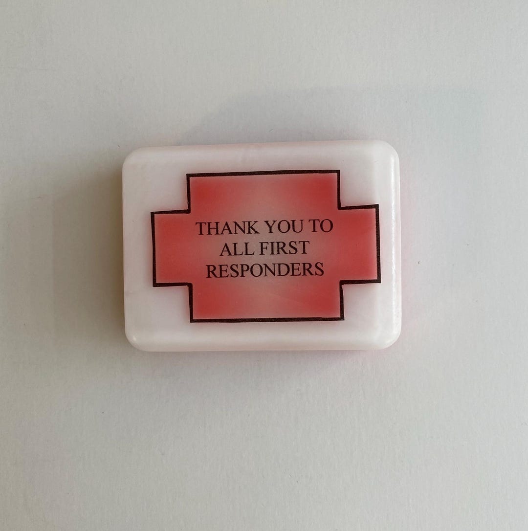 First Responders Soap Bar 3 Layers Clear, Red and White, Thank You Soap ...