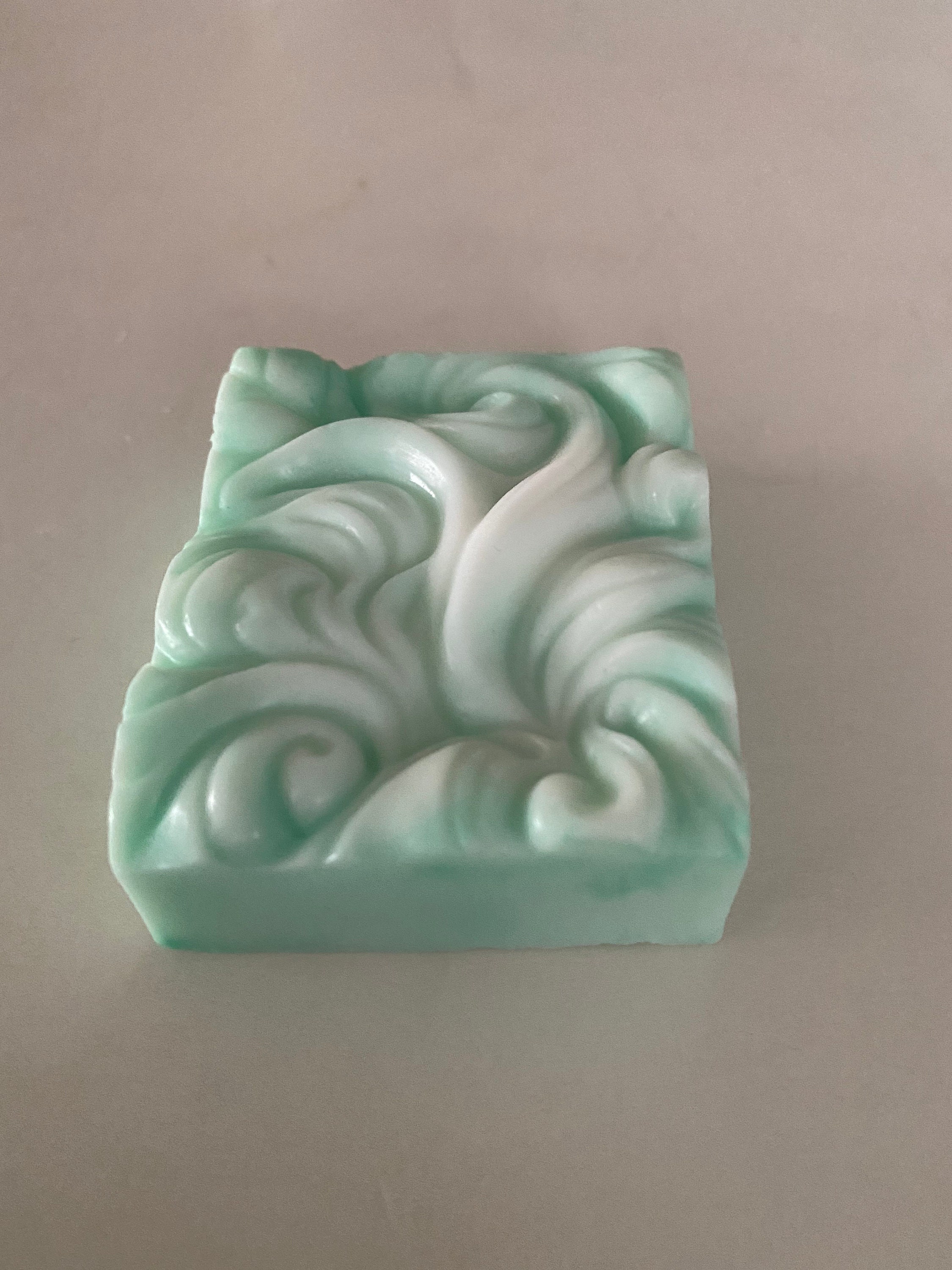 Wave Swirl Soap Blue, Green and Pink With White, Swirly Soap, Wave Soap ...