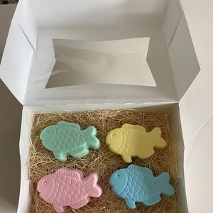 Fish Pastel Soap Four in a Box Pink, Blue, Yellow and Green, Tropical ...