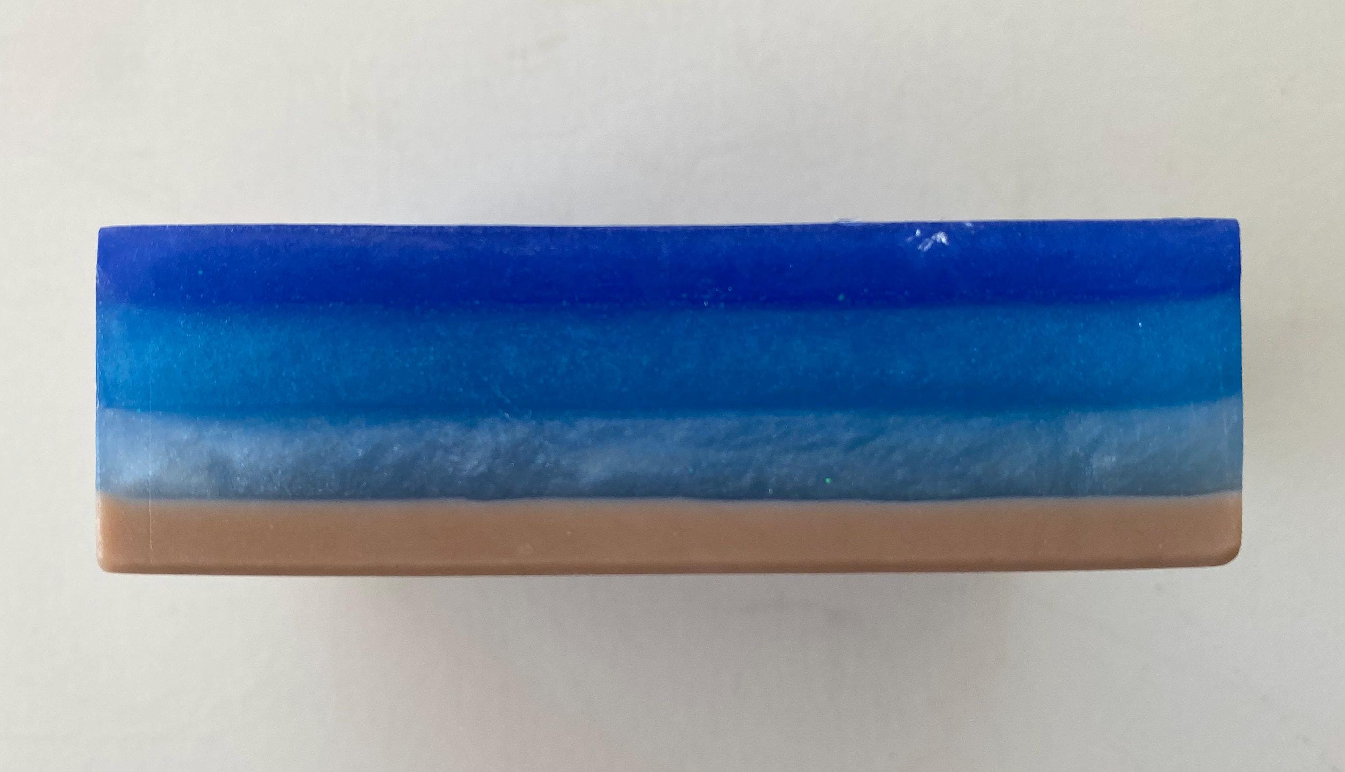 Beach Daze Shades of Blue Water and Sand Soap, Beach Soap, Tropical ...