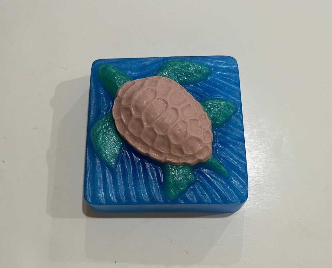 Turtle Soap With Blue Background, Animal Soap, Reptile Soap, Reptiles ...
