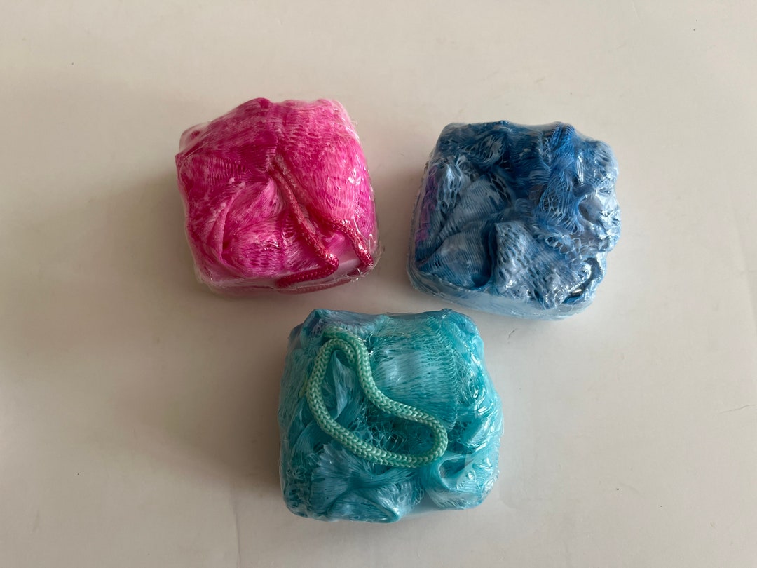 Bath Pouf (loofah) Soap Bar in Pink or Blue, Bath Soap, Loofah Soap ...