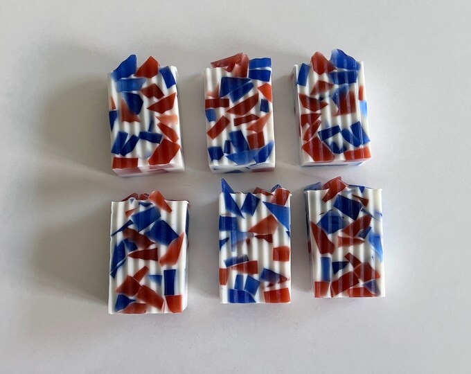 America's Great Patriotic Chunk Red, & Blue in Shea Butter Soap Scented ...