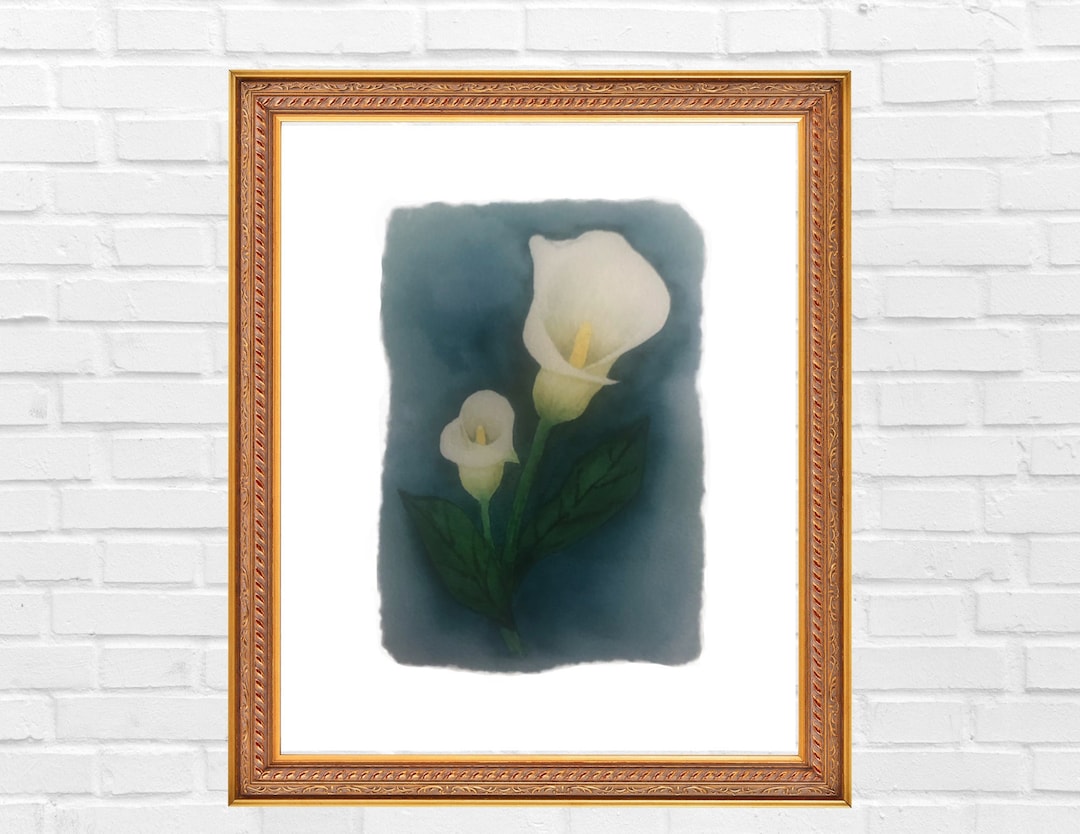 Calla Lily Watercolor Print | Art Print | Home Decor | Floral Art Print ...