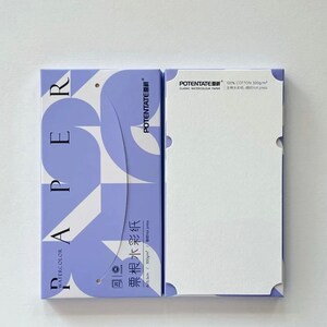 POTENTATE Watercolor Paper, 15.5x8cm,100% Cotton, 140lb/300gsm, Hot ...