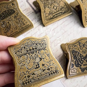 Notebook Brass Clips - Nature Collection - Etsy