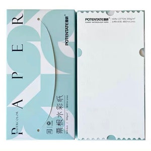 POTENTATE Watercolor Paper, 15.5x8cm,100% Cotton, 140lb/300gsm, Hot ...
