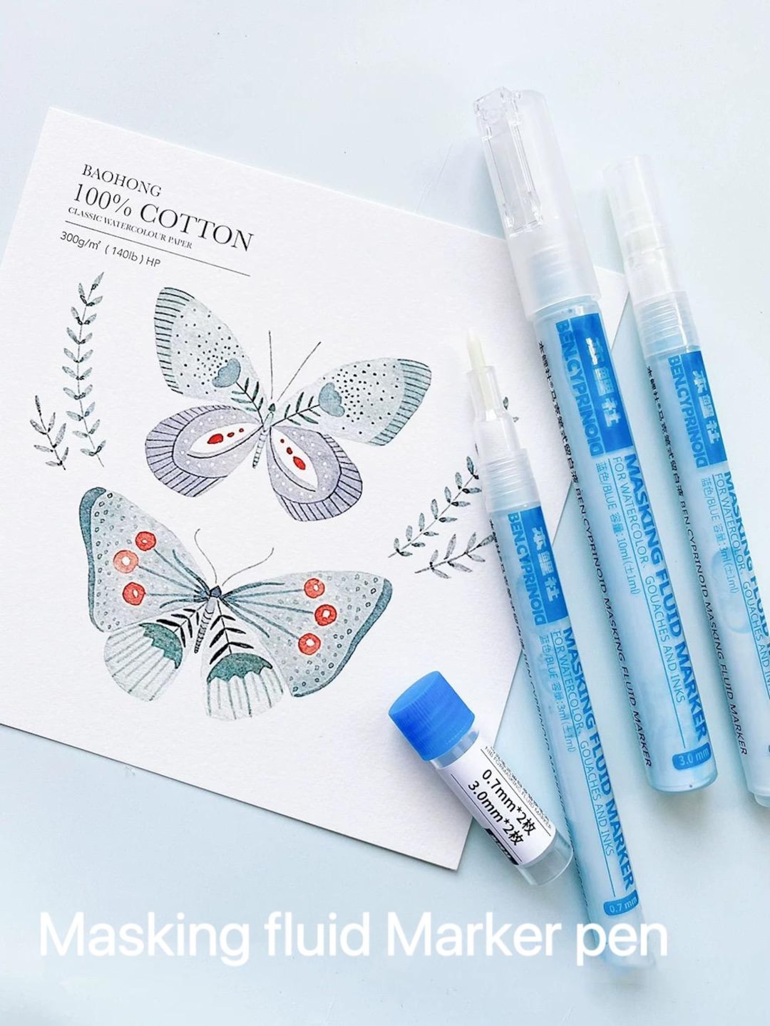 Masking Fluid Marker Pen, Watercolor - Etsy