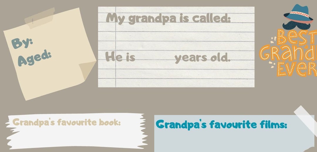 Grandpa Poster for Father's Day - Etsy