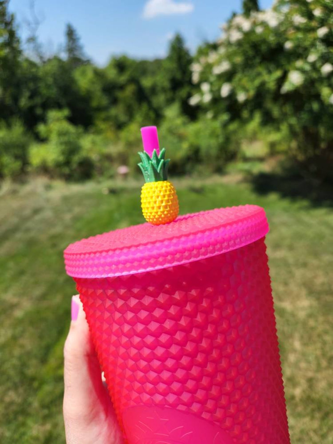 Pineapple Straw Topper Straw Charm Straw Buddy - Etsy